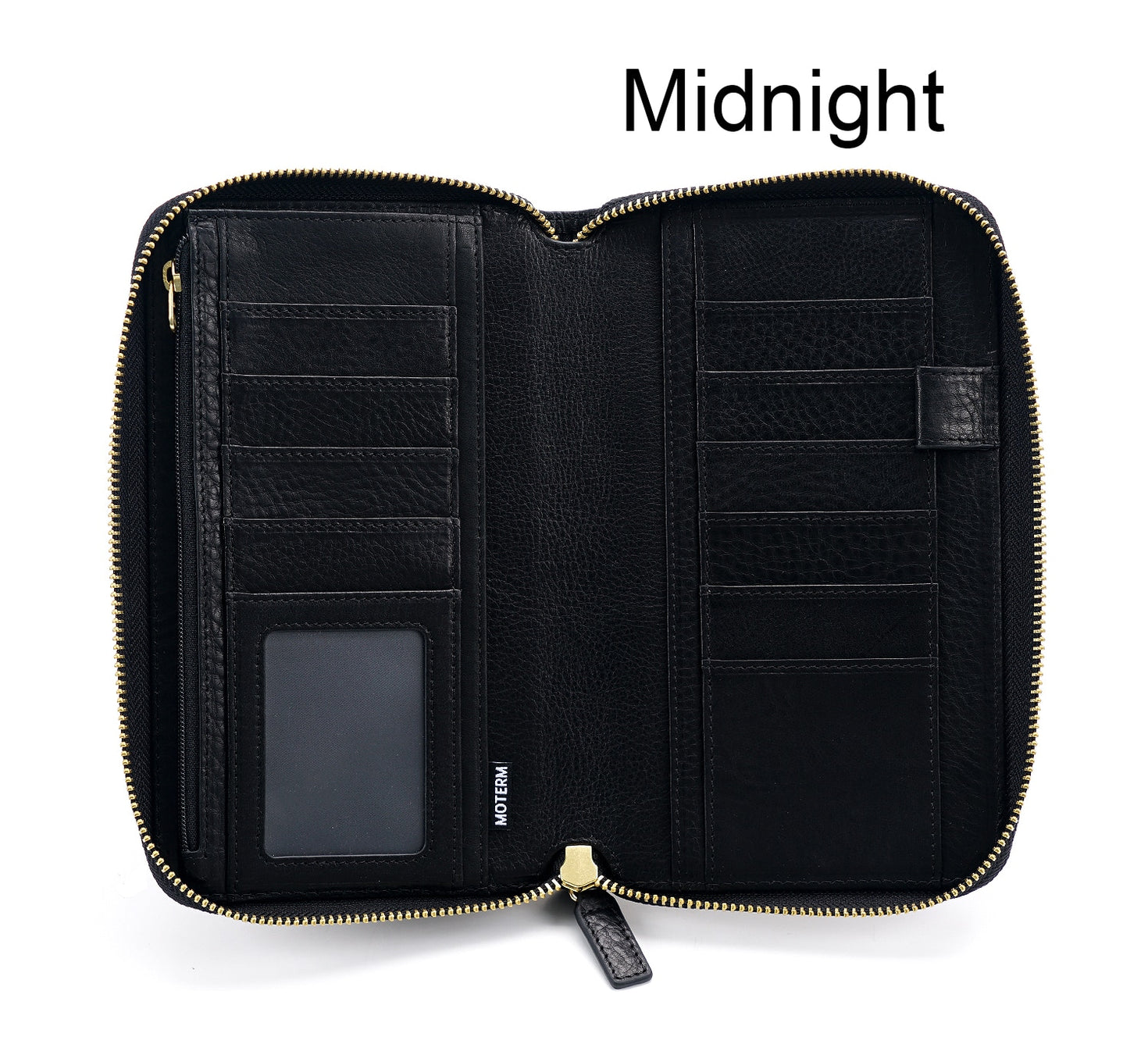 Moterm Full Grain Vegetable Tanned Cowhide Planner Zip Weeks 2.0 Cover ...