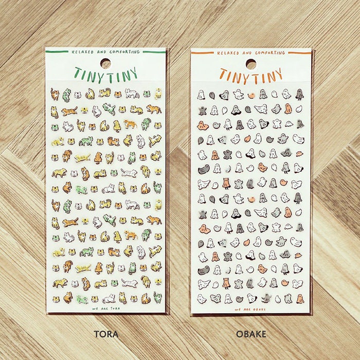 Mind Wave TINY TINY CATS Stickers Kitty Stickers Calico Stickers Grey ...