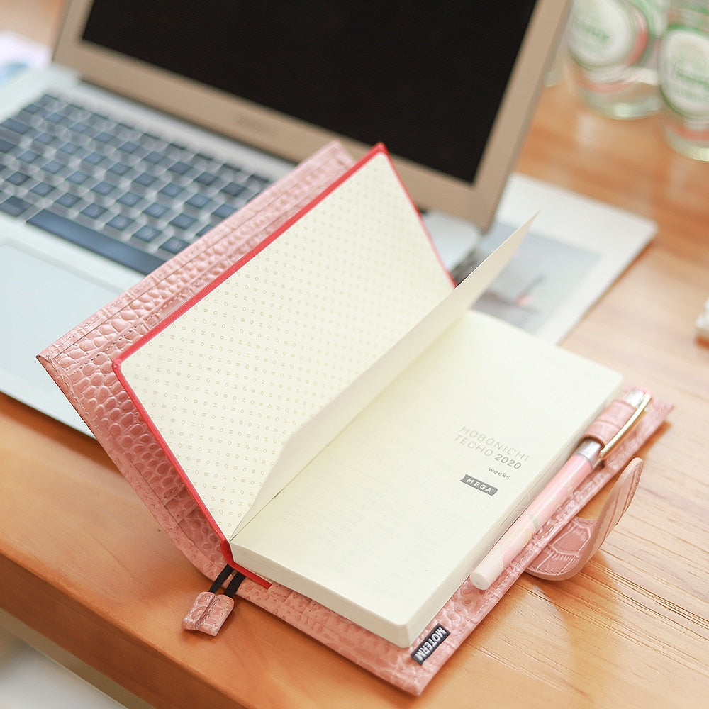 Moterm CROC WEEKS Leather Cover | Back Pocket and Double Clasps Notebo ...