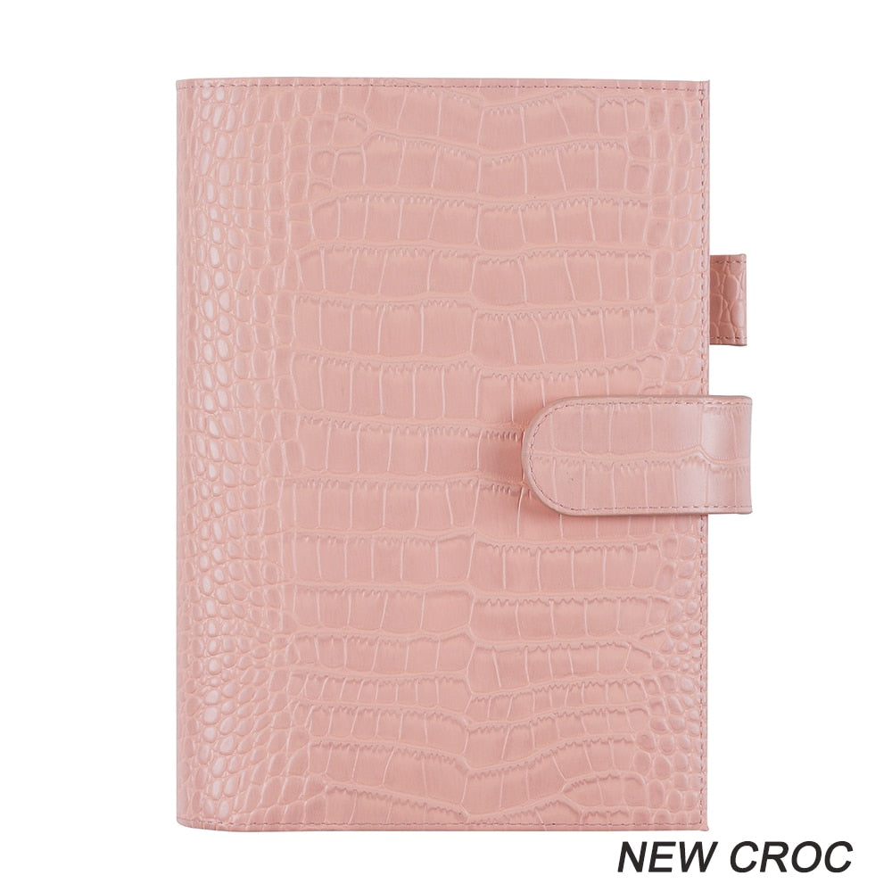 Moterm A5 CROC GRAIN Genuine Leather Original Notebook Cover Diary Pla ...