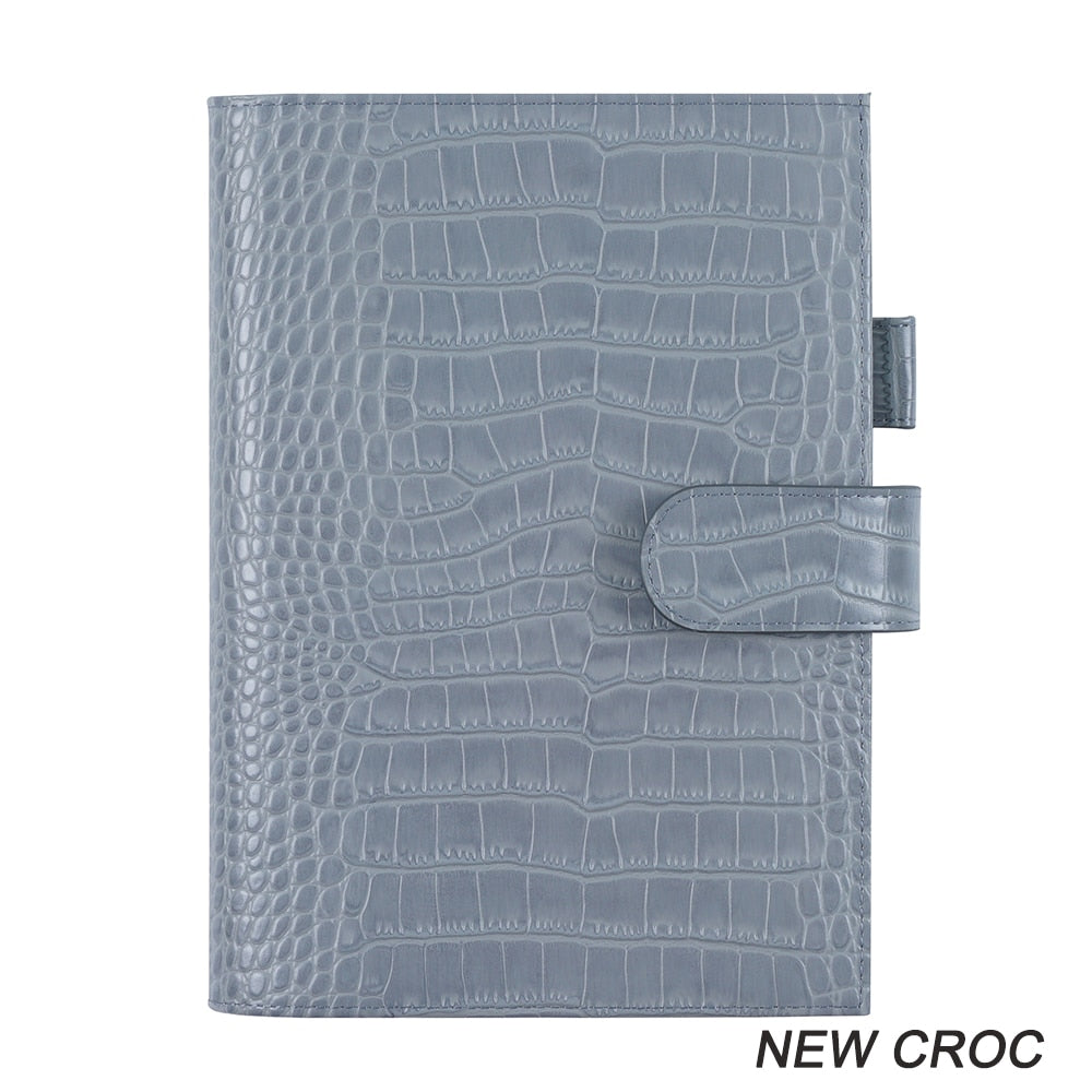 Moterm A5 CROC GRAIN Genuine Leather Original Notebook Cover Diary Pla ...