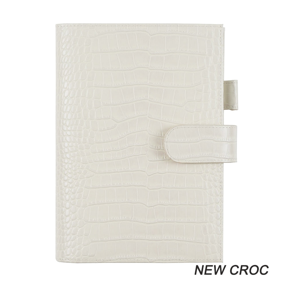 Moterm A5 CROC GRAIN Genuine Leather Original Notebook Cover Diary Pla ...