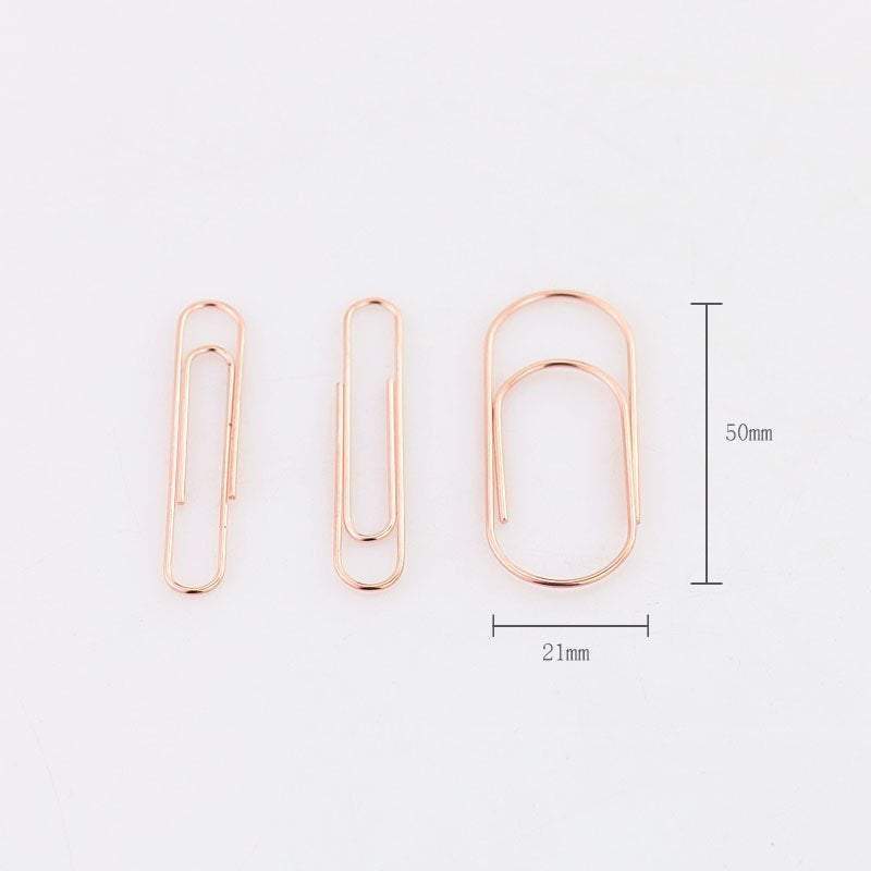 Five 5 Rose Gold JUMBO Paper Clip - Super Strong Paper Clip Super cute ...