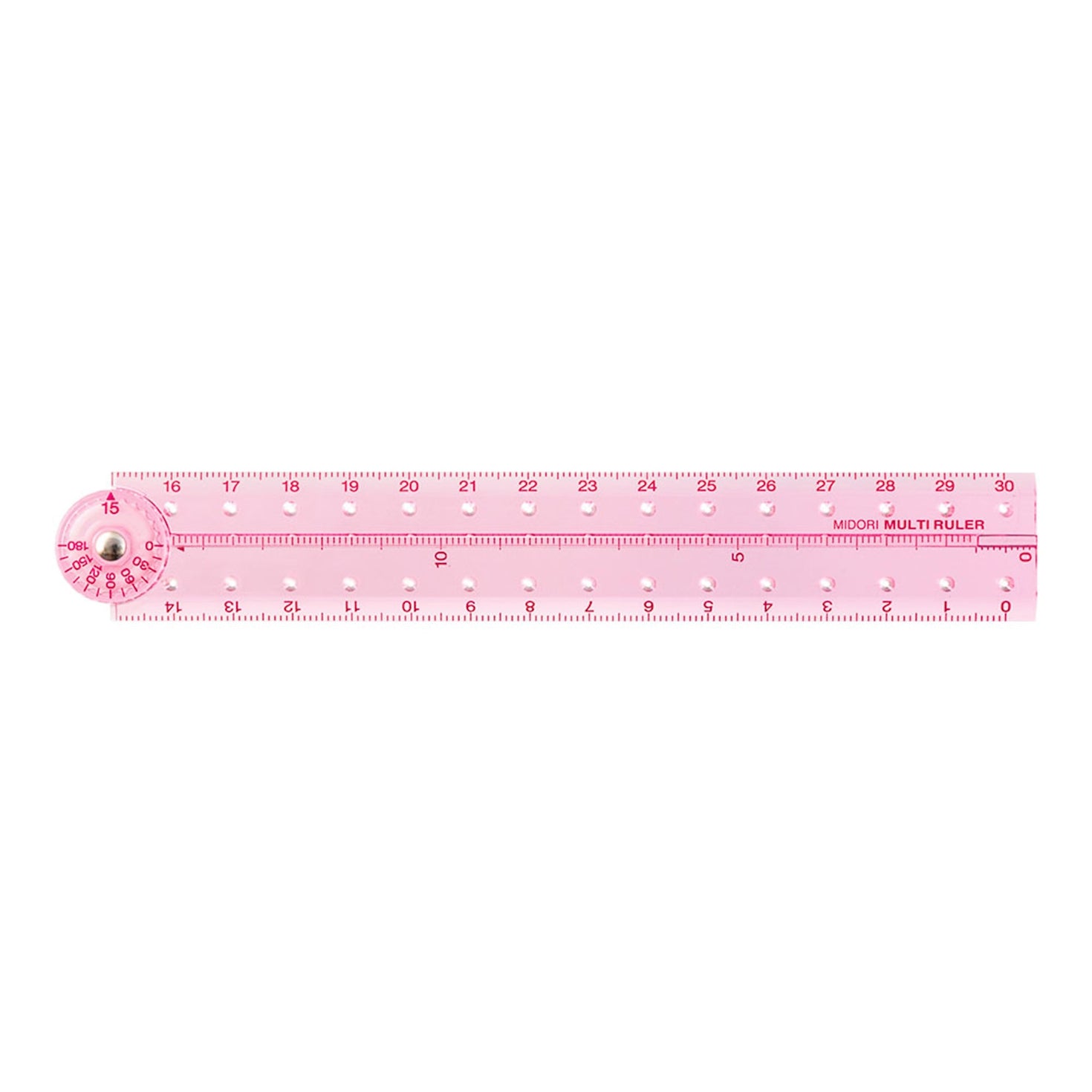 MIDORI PINK Clear Polycarbonate FOLDING Multi Ruler | 30cm – The ...