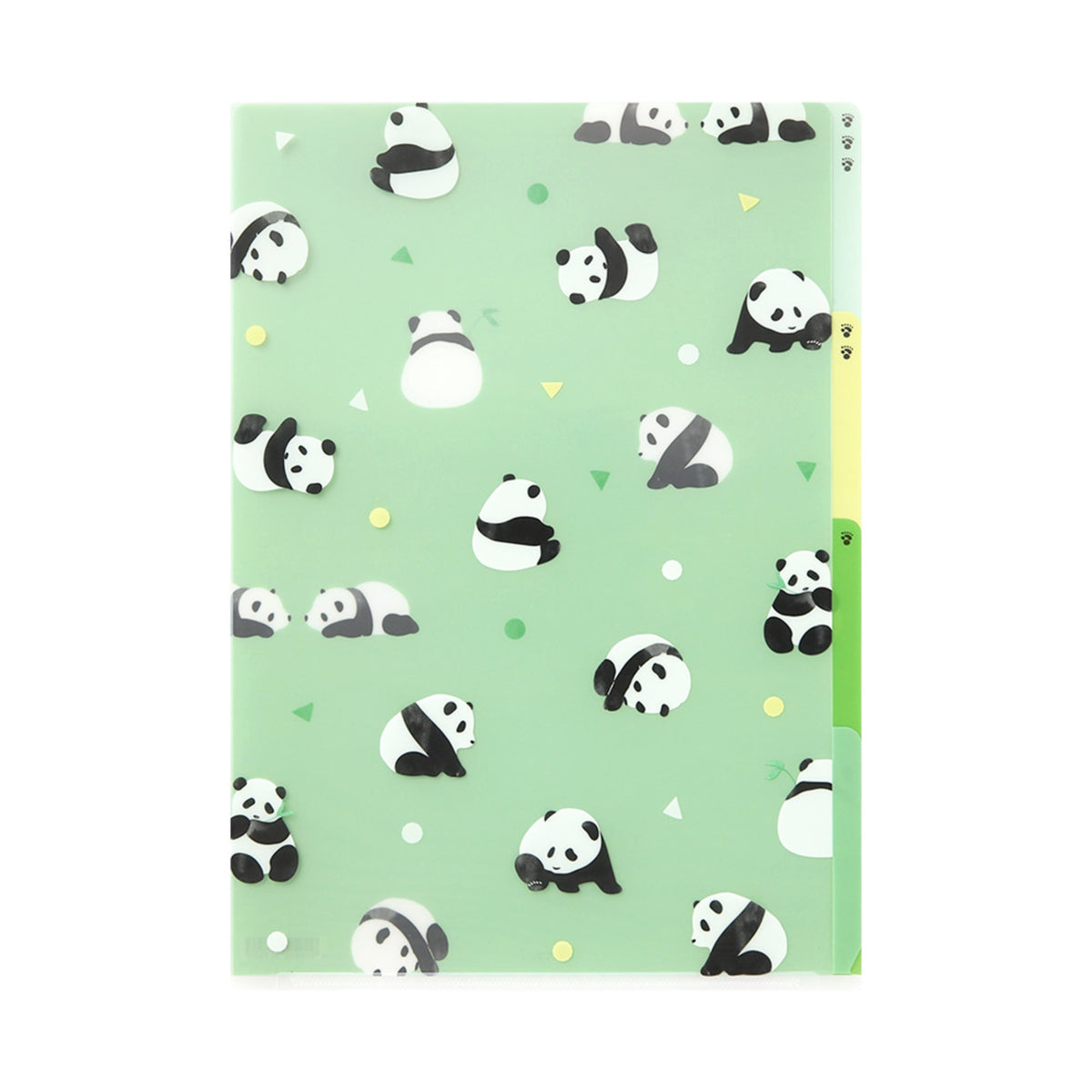 Midori MD A4 3 Pocket Clear Folder | Panda – The Stationery Manor!
