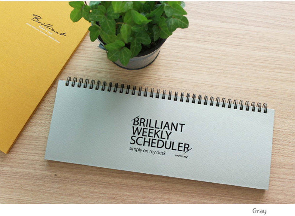 PAPERIAN Brilliant Weekly Desk Scheduler Planner Notebook Task List So ...