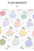 PAPERIAN Single Plan Marker RECTANGLE Note Sticky Note Small Sticky No ...