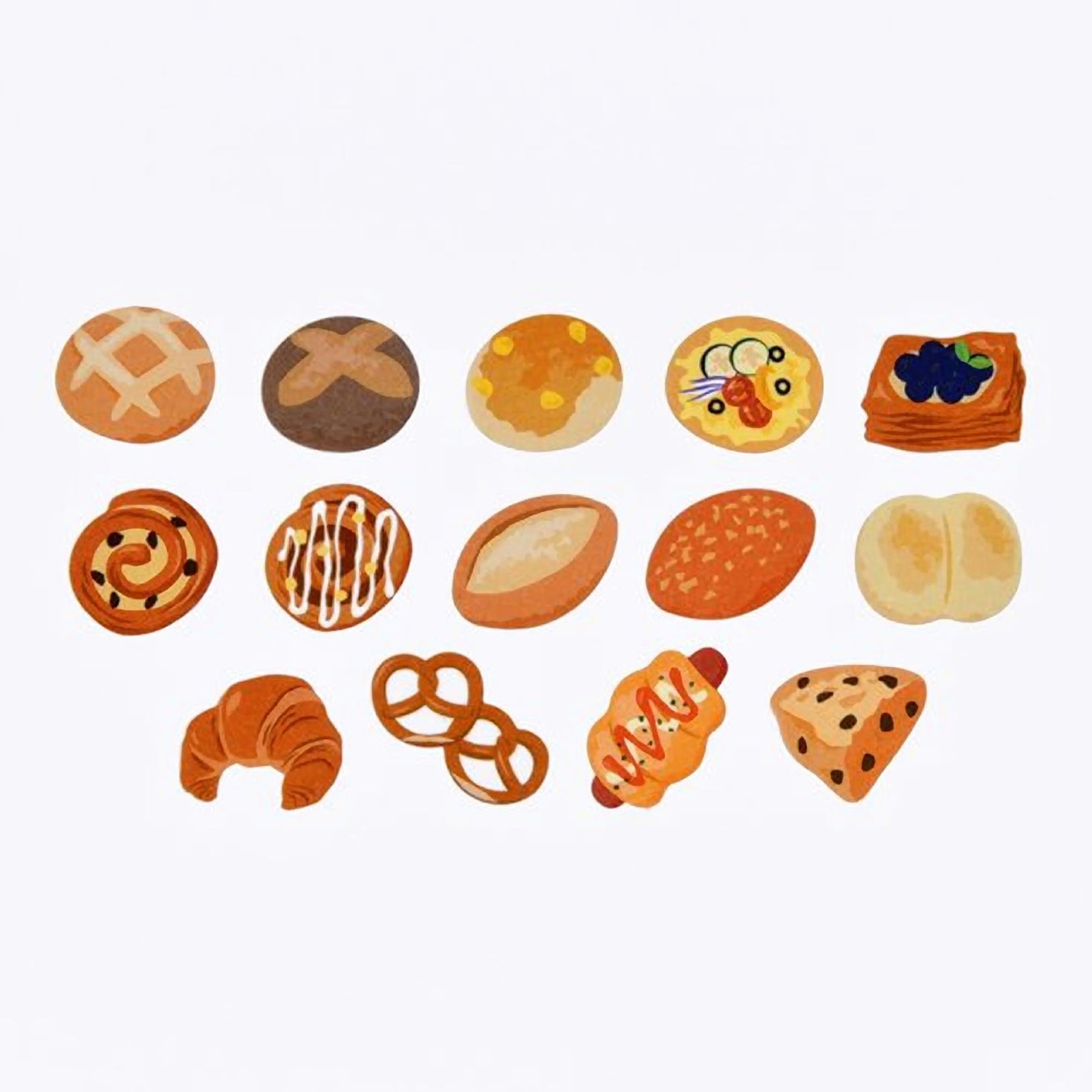 BAKERY | Bande Washi Tape Masking Tape Sticker Roll BDA607 200 Sticker ...