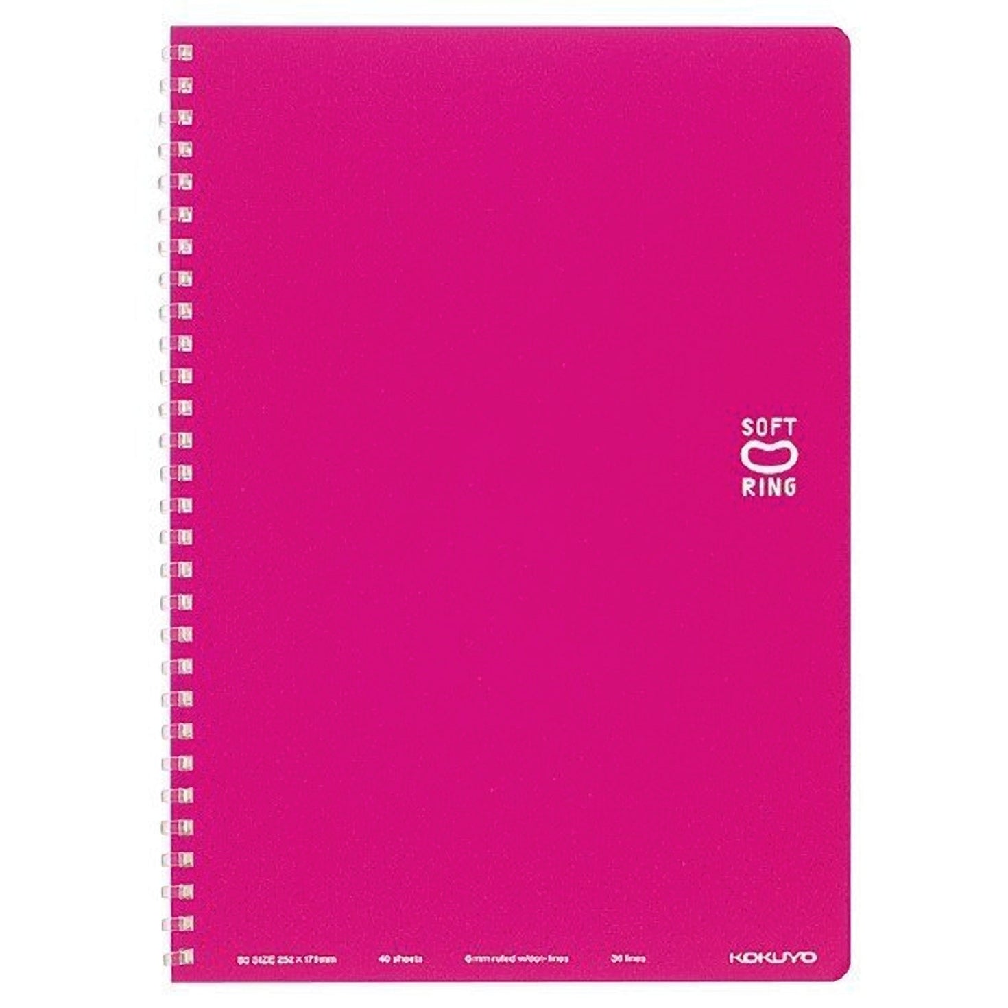 Kokuyo B5 Soft Ring VIOLET Notebook Dotted Line 6mm Rule | 40 Sheets S ...