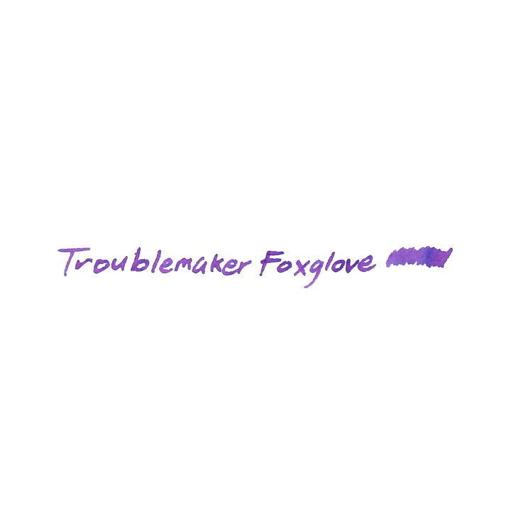 TROUBLEMAKER Ink FOXGLOVE SHADING Fountain Pen Ink Handmade Dip Pen In ...