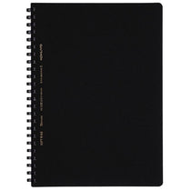 Kokuyo B5 Soft Ring BUSINESS Series BLACK 6mm Dotted Ruled Notebook Ec ...