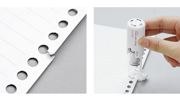 Kokuyo Clear REFILL Hole Seal Hole Reinforcements Paper Hole Repair RE ...
