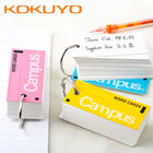 Kokuyo Campus BLACK with PCV COVER Word Card Fountain Pen Testing Jour ...