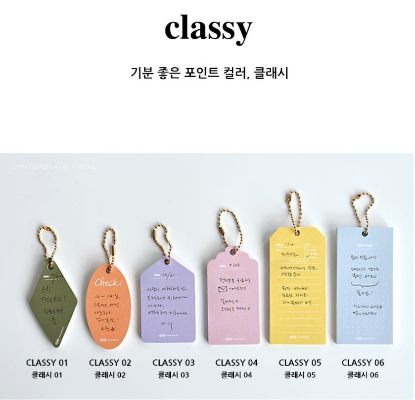 PLEPIC MEMO IT Keychain Notes Chain Notes Memo Notes Shopping List To ...