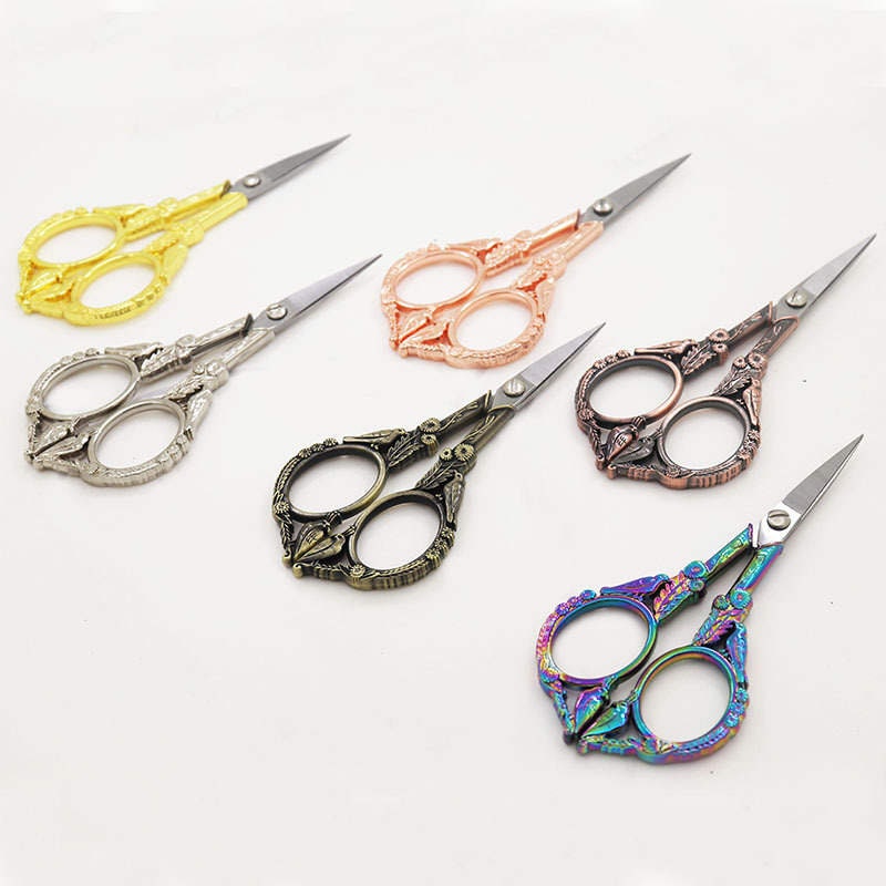 ONE Pair RAINBOW Retro Inspired Angel Scissors Office Scissors Station ...
