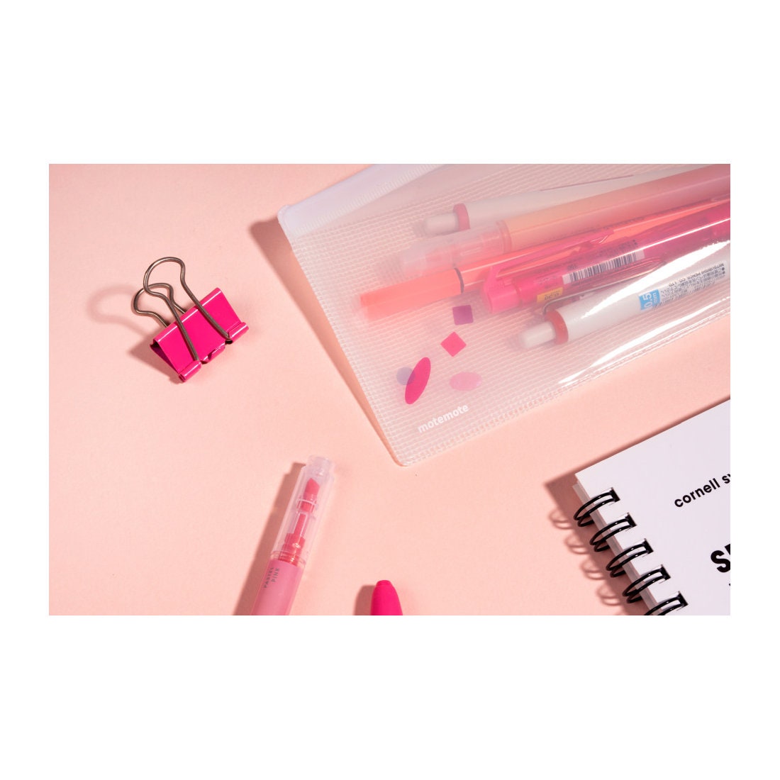 MOTEMOTE ESSENTIAL ELLIPSE Transparent Highlight Stickers No Smear Hig ...