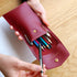Plepic Extra PENCIL Pocket BEIGE Pen Case PU Pencil Case Storage Case ...