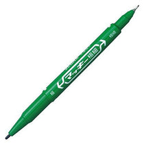 Zebra McKee GREEN Permament Dual End Marker Oil-Based Ink Fine and Ext ...