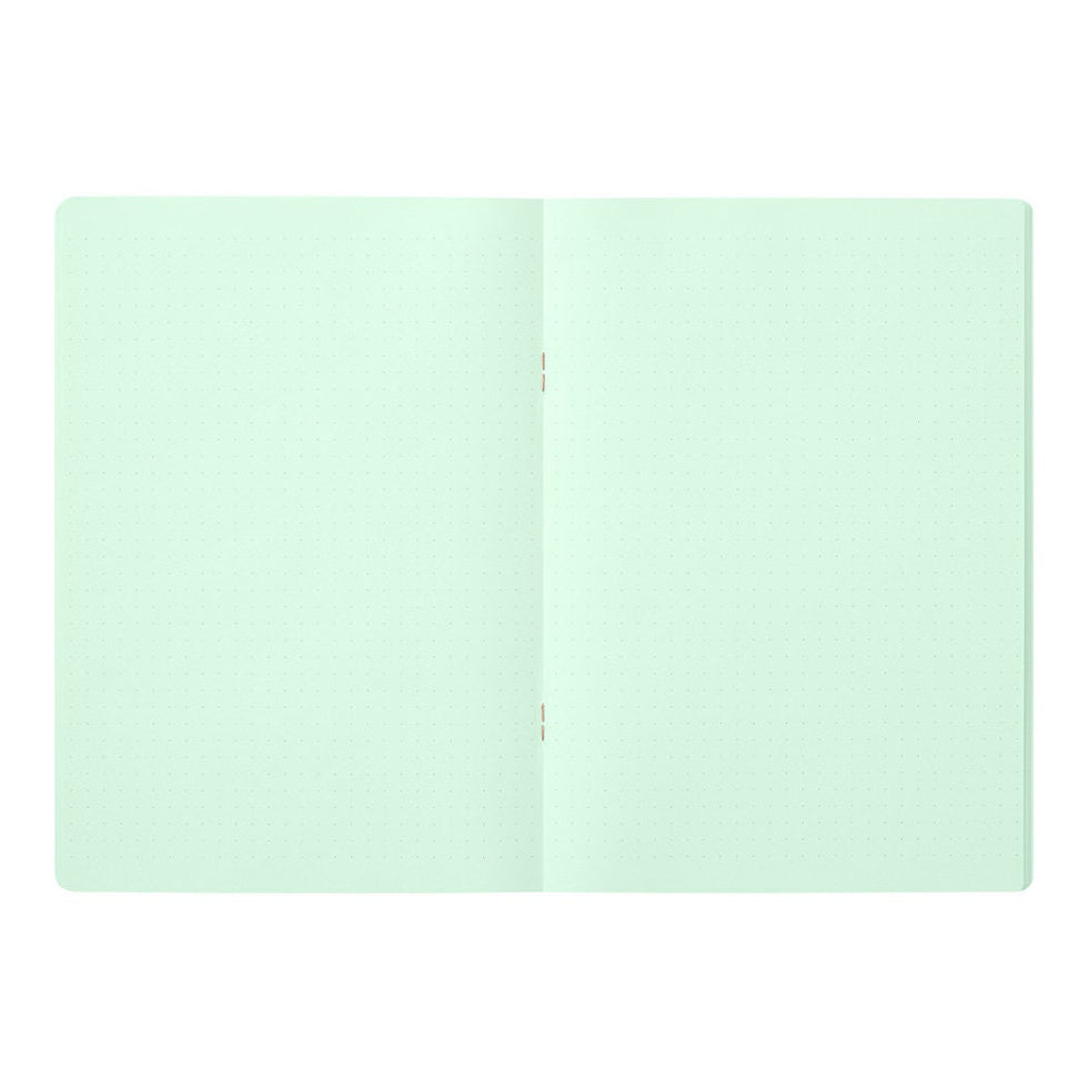 Midori A5 GREEN Color DOT GRID 5mm Notebook Color Pages Midori A5 Note ...