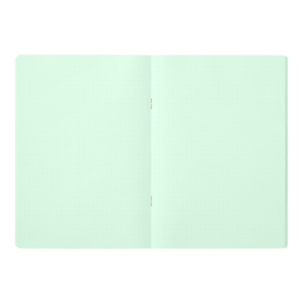 Midori A5 GREEN Color DOT GRID 5mm Notebook Color Pages Midori A5 Note ...