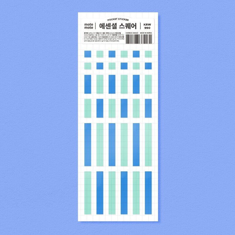 MOTEMOTE ESSENTIAL SPREAD Transparent Highlight Stickers No Smear High ...