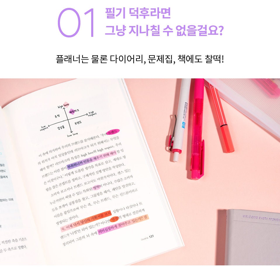 MOTEMOTE ESSENTIAL ELLIPSE Transparent Highlight Stickers No Smear Hig ...