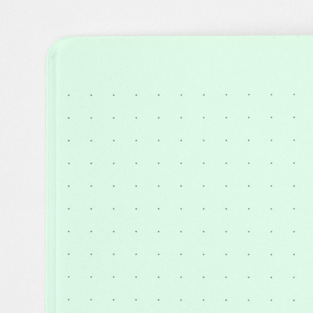 Midori A5 GREEN Color DOT GRID 5mm Notebook Color Pages Midori A5 Note ...