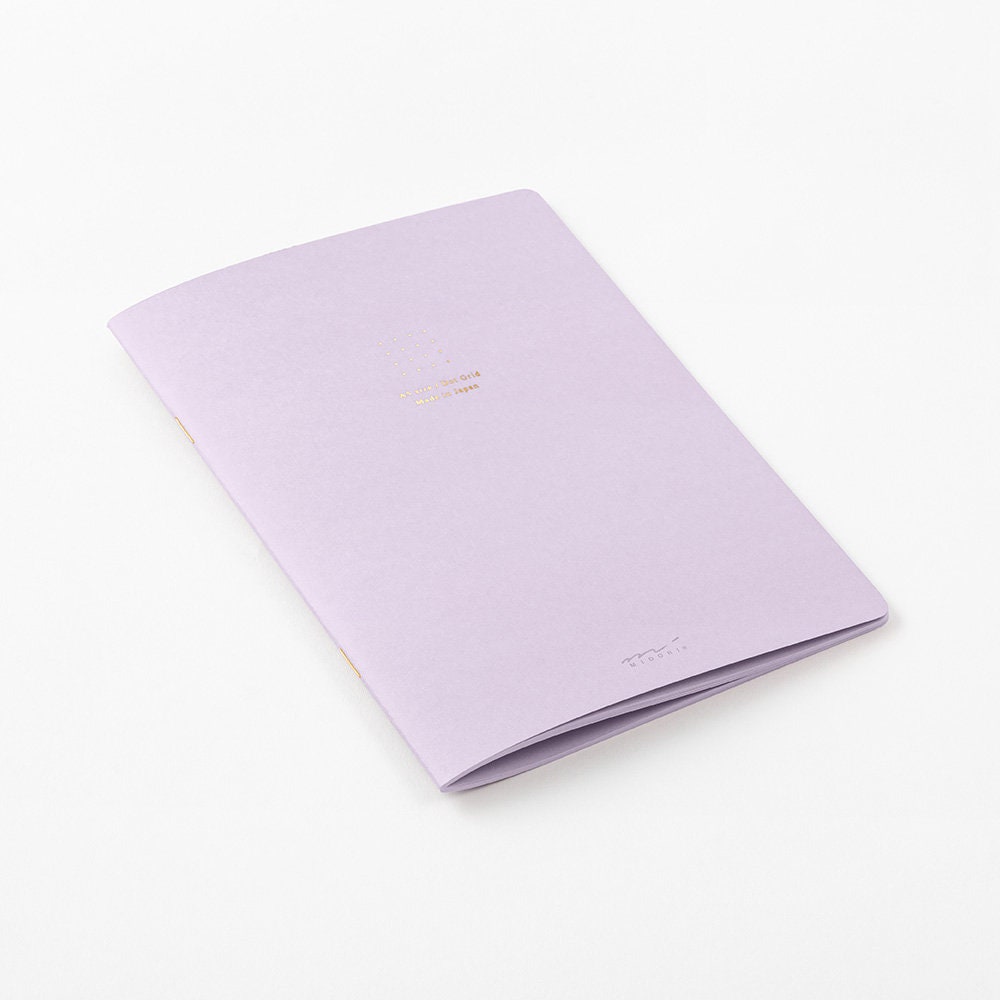 Midori A5 PURPLE Color DOT GRID 5mm Notebook Color Pages Midori A5 Not ...