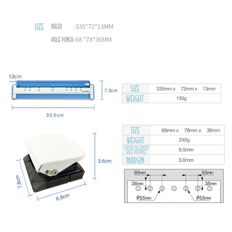 ADJUSTABLE ORANGE B5 A4 A5 Hole Punch B5 Hole Punch A4 Hole Punch A5 H – The Stationery Manor!