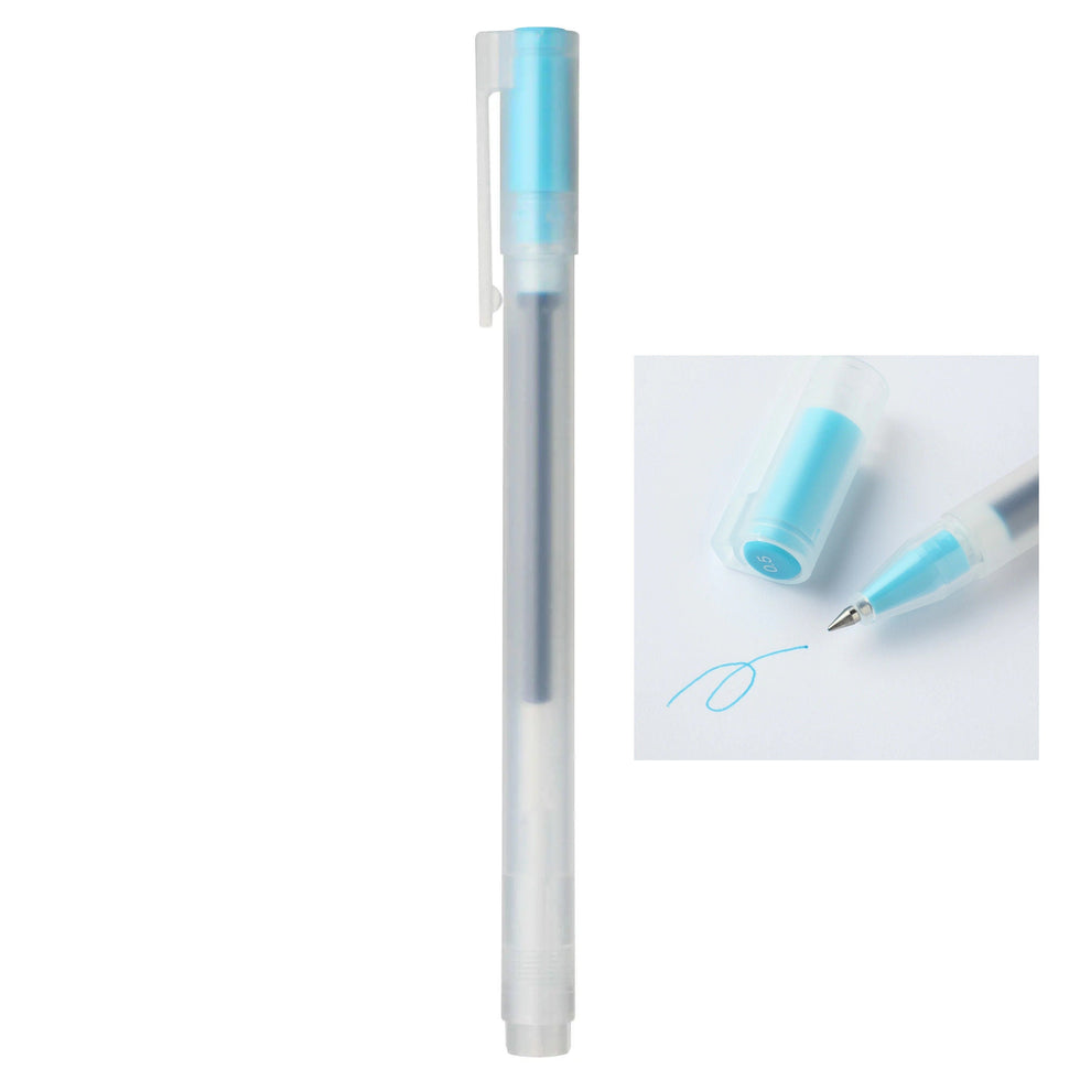 MUJI Japan PINK Gel Ink Cap Type Ballpoint Pen 0.38mm Muji Gel Pen Smo ...