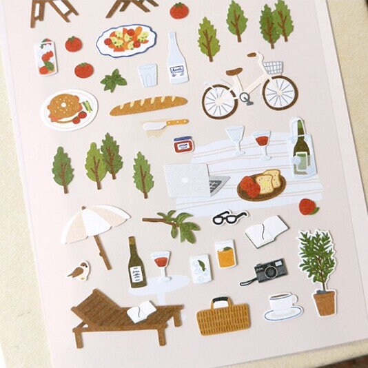 Suatelier IN The GARDEN PVC Transparent Stickers Planner Stickers Farm ...