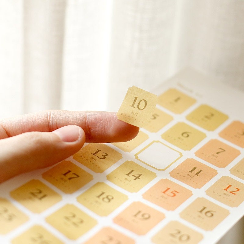 FOUR SEASONS Date Stickers Planner Stickers Date Stickers Day Stickers ...