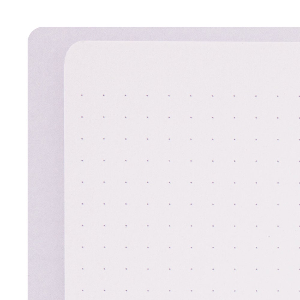 Midori A5 PURPLE RING Color DOT Grid 5mm Notebook Color Pages A5 Noteb ...