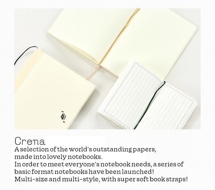 B7 TOMOE River Crena 3.5mm GRID 52gsm Notebook Lay-Flat Notebook Tomoe ...