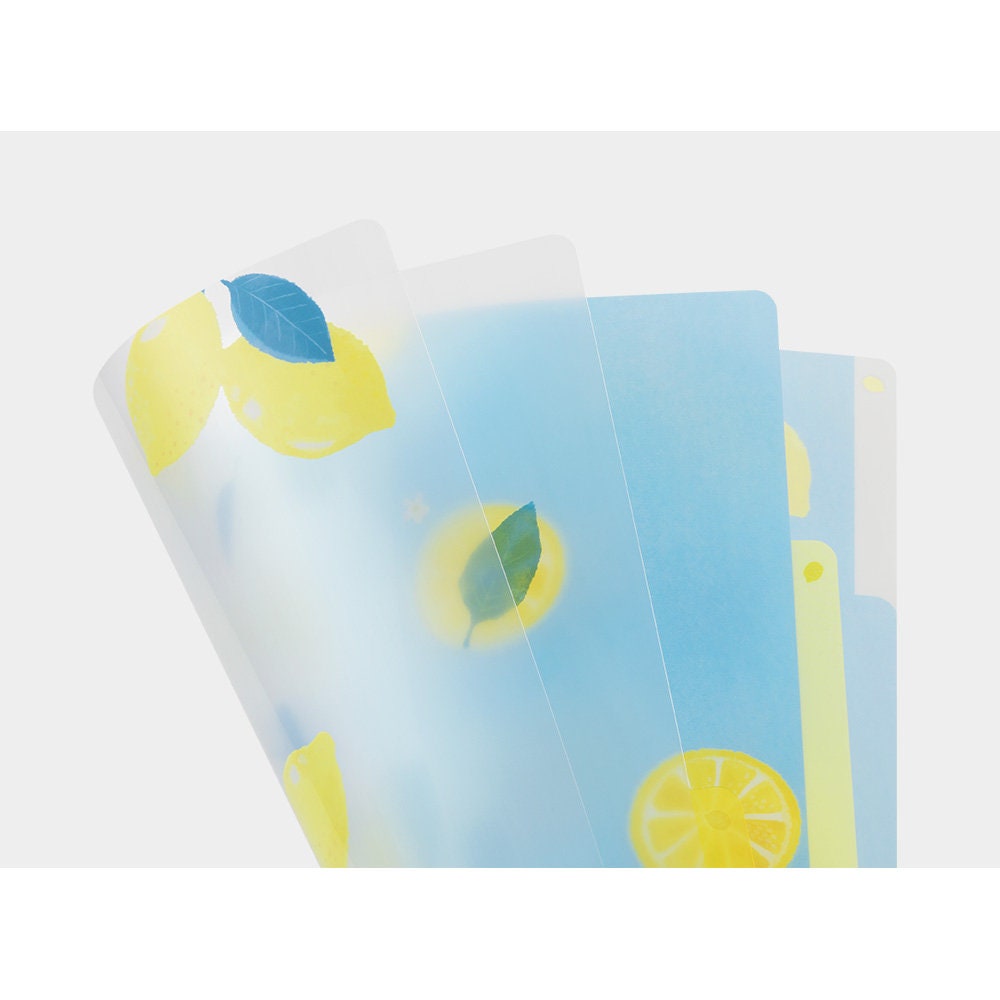 LEMON Midori A4 3 Pocket Clear Folder MD Folder Water Resistant Folder ...