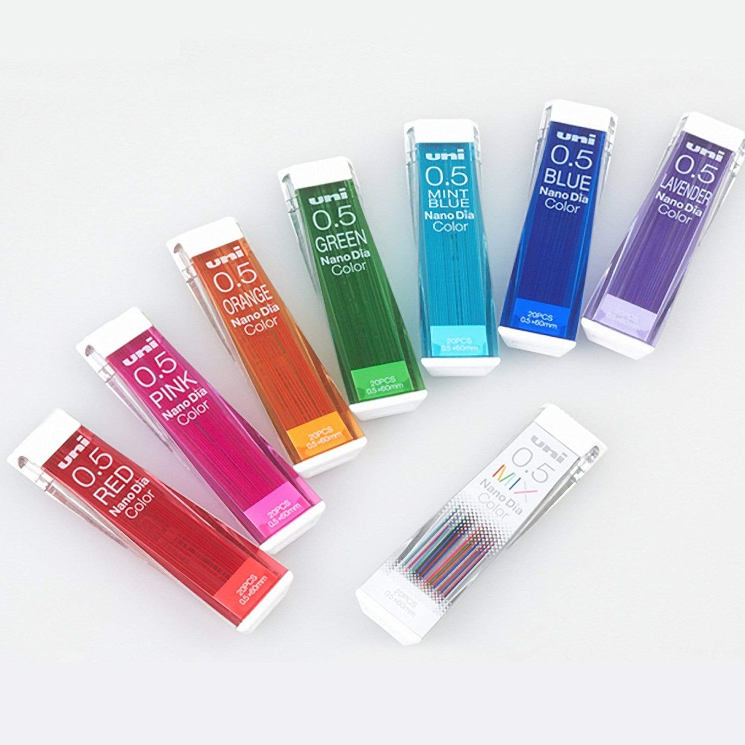 Mitsubishi Uni Sharp Lead Refill Nano Diameter 0.5mm | MIXED COLOR LEA ...