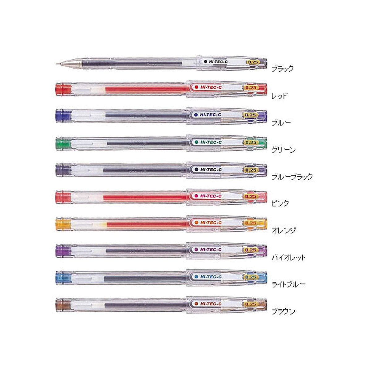 Pilot Hi-Tec-C Gel Pen Ultra Fine Point BLACK | 0.25 mm – The ...