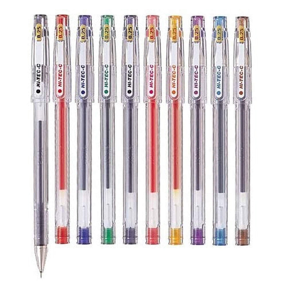 Pilot Hi-Tec-C Gel Pen Ultra Fine Point BLACK | 0.25 mm – The ...
