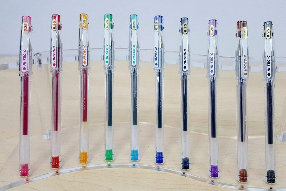 Pilot Hi-Tec-C Gel Pen Ultra Fine Point RED | 0.25 mm – The Stationery ...