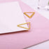 SET OF FIVE Unusual Gold Triangle Paper Clips | 20mm – The Stationery ...