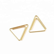 SET OF FIVE Unusual Gold Triangle Paper Clips | 20mm – The Stationery ...