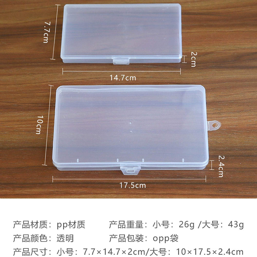 Small Loose Sticker Storage Box Planner Storage Clear Plastic Storage ...